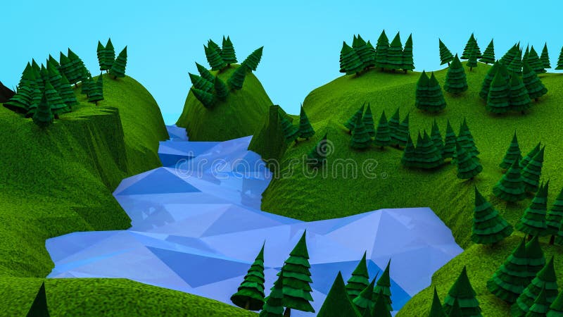 Low Polygonal Trees and Mountains. Landscape. Computer Graphics. 3D ... Low Polygonal Trees and Mountains. Landscape. Computer Graphics. 3D ...