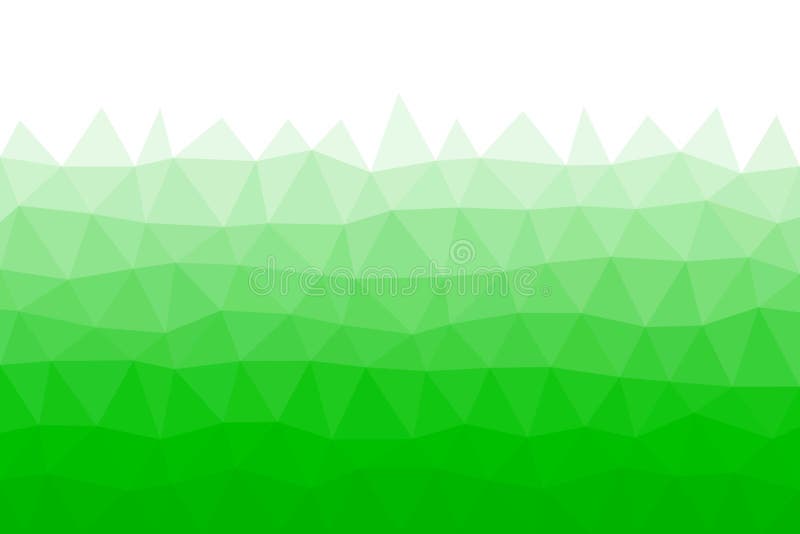 Low Polygonal Triangles Green White Background Stock Vector ...