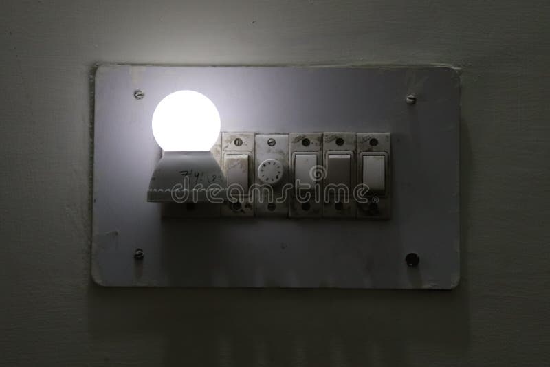 Low Powered Plugged in Night Lamp. Stock Image - Image of lamp, plugged ...