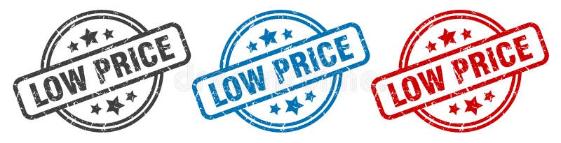 Low Price Stamp. Low Price Round Isolated Sign Stock Vector ...