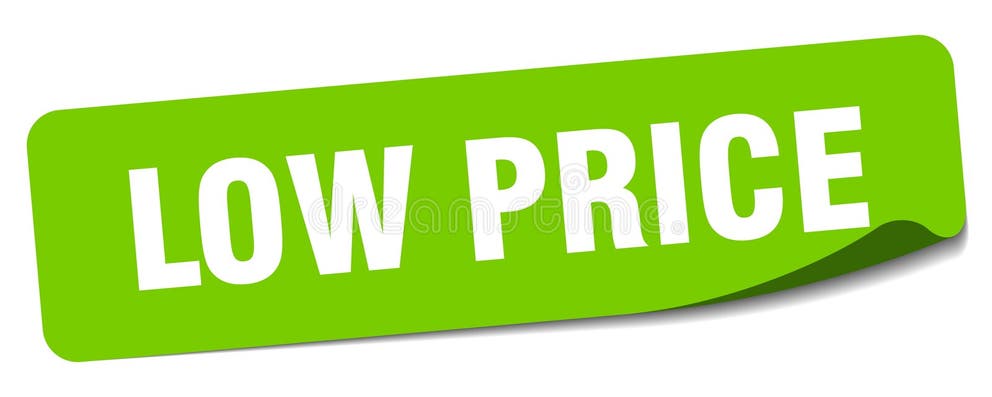 Low Price Sticker. Low Price Label Stock Vector - Illustration of green ...