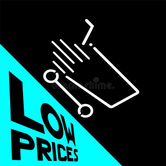 Low prices symbol stock vector. Illustration of cart - 144325010