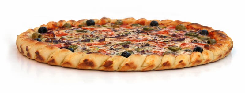 Low Profile Side View Pizza Take Away Fast Food Stock Image - Image of ...