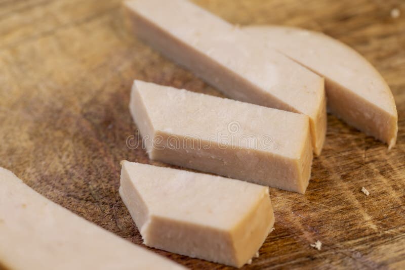 Low-quality Chicken Ham during Cooking Stock Image - Image of slice ...