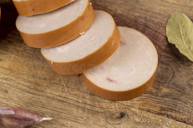 Low-quality Chicken Ham during Cooking Stock Image - Image of slice ...