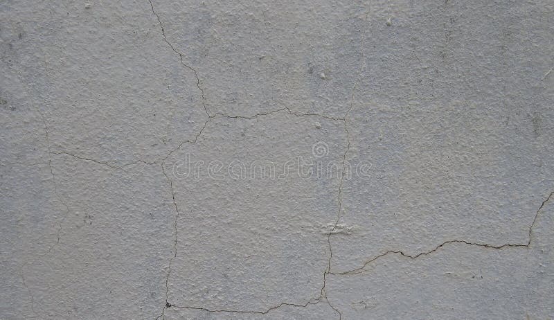 Low-quality Cured Plaster Will Easily Crack the Wall. Stock Photo ...