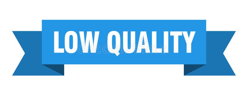 Low quality ribbon. stock vector. Illustration of flat - 191261379