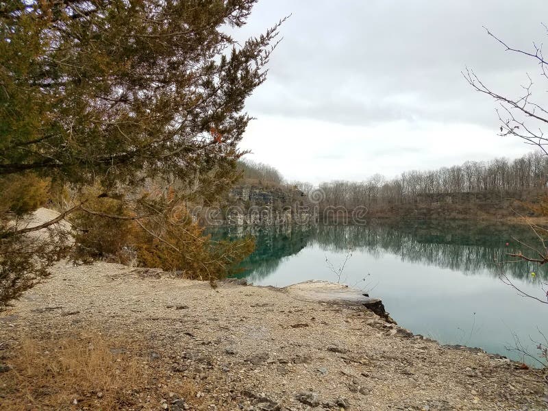 Low Quarry View stock photo. Image of trees, flooded - 84758170