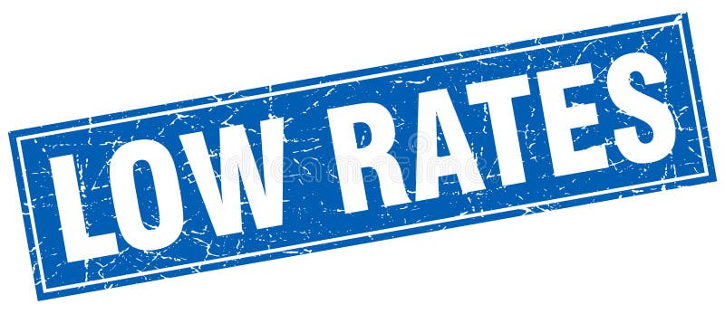 Low rates stamp stock vector. Illustration of rubber - 125008339