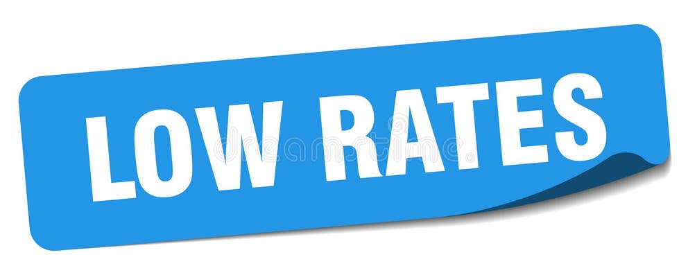 Low Rates Sticker. Low Rates Label Stock Vector - Illustration of rates ...