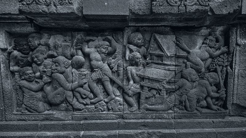 Low relief in the temple stock image. Image of buddha - 71090947