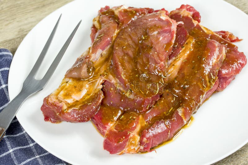 Low ribs marinated stock photo. Image of steak, meat - 179963358