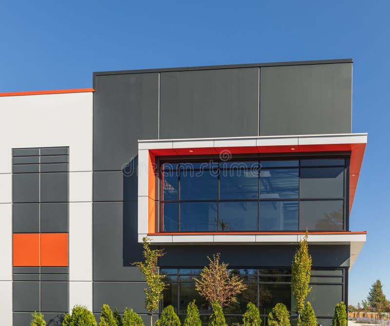 Low Rise Office Building. Modern Development Architecture in Downtown ...