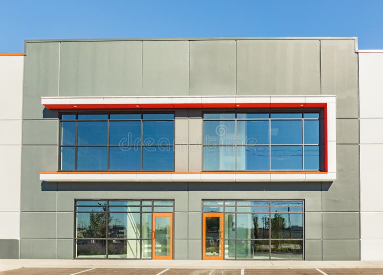 Low Rise Office Building. Modern Development Architecture in Downtown ...