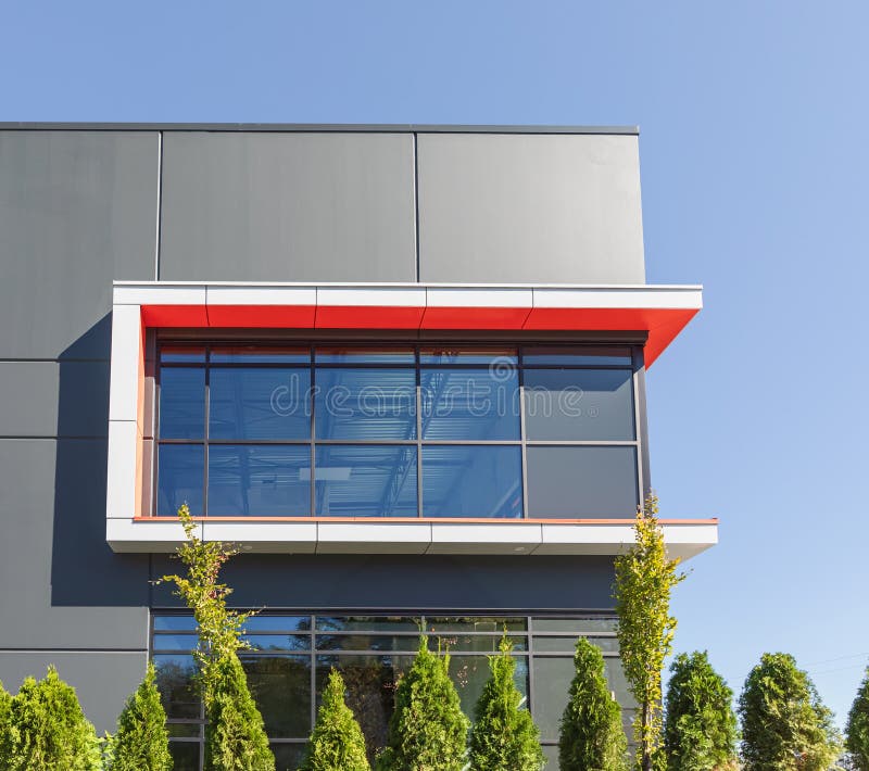 Low Rise Office Building. Modern Development Architecture in Downtown ...