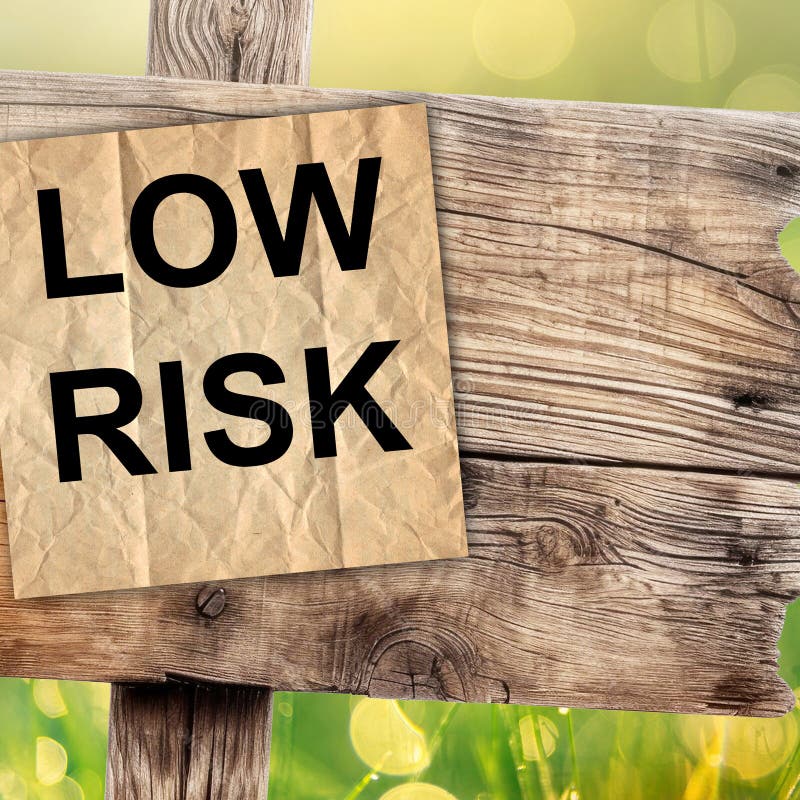 Low Risk Words Written on Paper with Background. Conceptual Reduce Risk ...