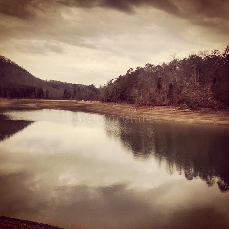 Low River stock photo. Image of hilld, tide, trees, riverbank - 53577864