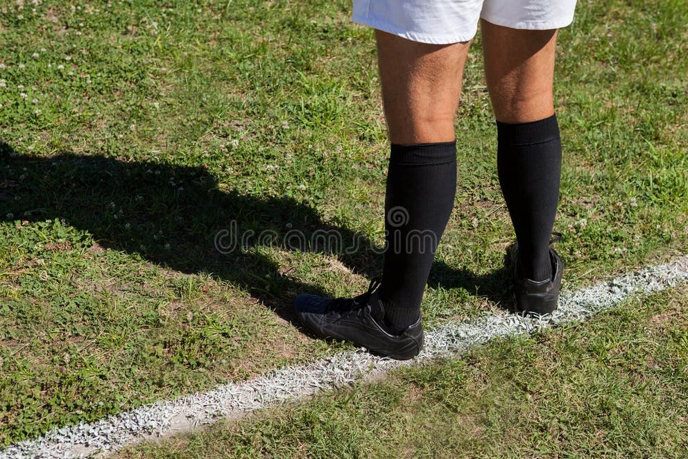 Low Section of Rugby Player Standing on Field Stock Photo - Image of ...