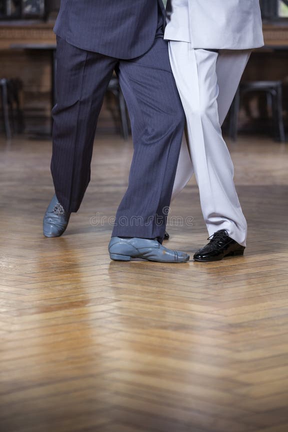 Low Section of Tango Partners Performing Scissors Step Stock Photo ...