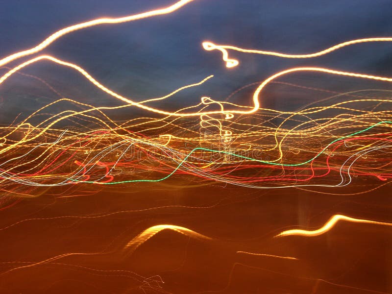 Low Shutter City Streaks stock photo. Image of urban, lights - 2065644