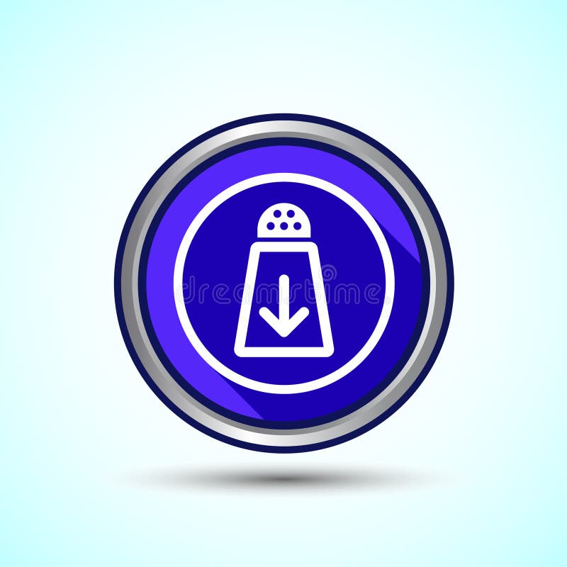 Low Sodium Icon Button Design Illustration Stock Vector - Illustration ...