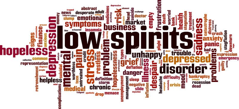 Low spirits word cloud stock vector. Illustration of empty - 171884988