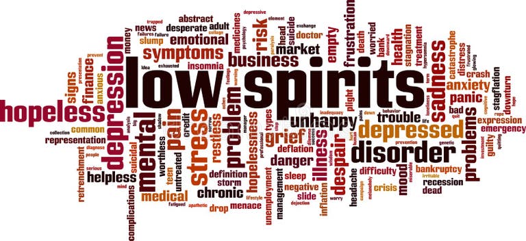 Low spirits word cloud stock vector. Illustration of empty - 171884988