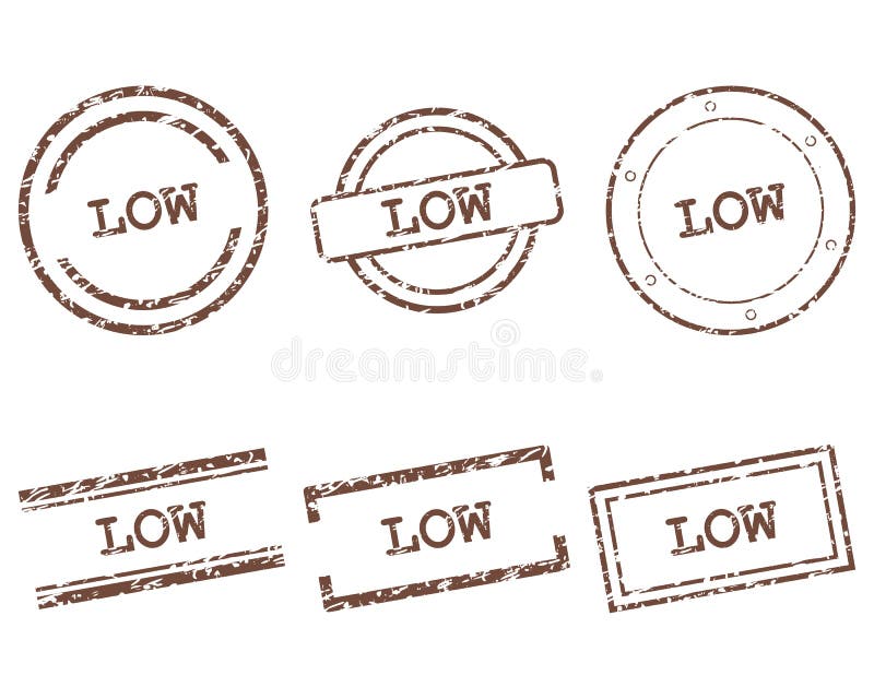 Low stamps stock vector. Illustration of rubber, isolated - 160733898