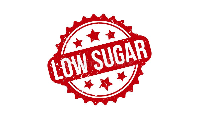 Low Sugar Rubber Grunge Stamp Seal Vector Illustration Stock Vector ...