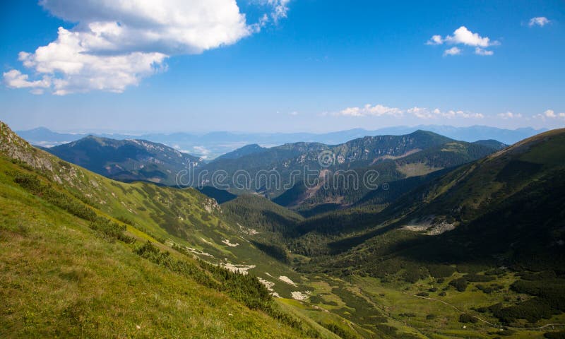 Colorful View on the Summer Slovakia Mountains Low Tatras Stock Image ...