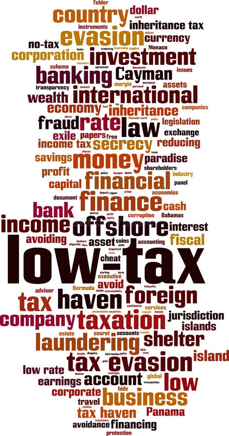Tax evasion word cloud stock vector. Illustration of financial - 187657862