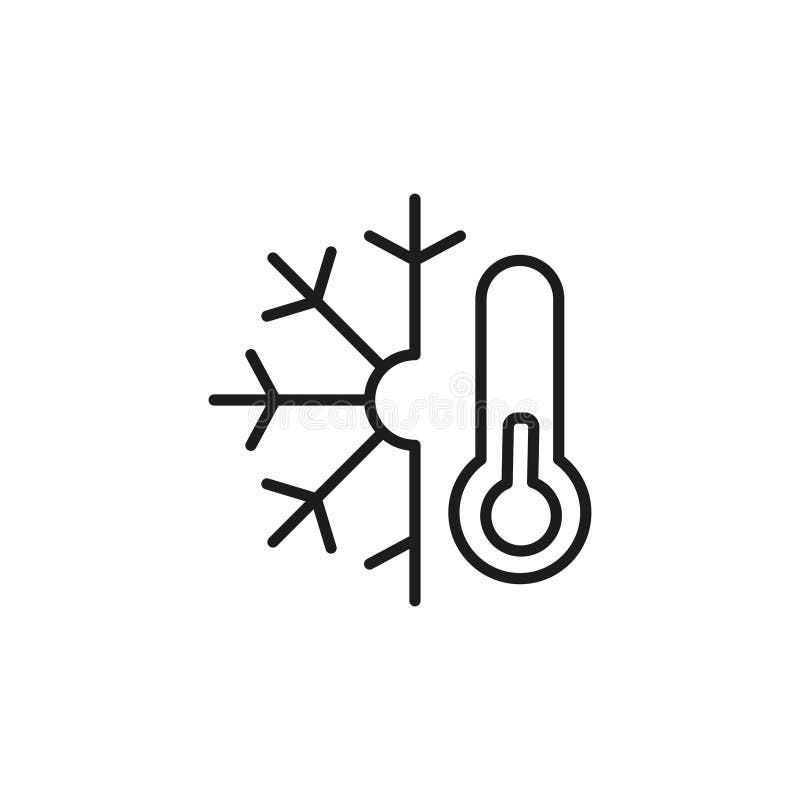 Low temperature icon stock vector. Illustration of hazard - 325938019