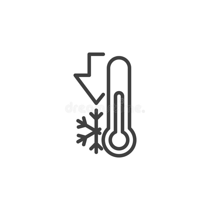 Temperature Down Icon Stock Illustrations – 475 Temperature Down Icon ...