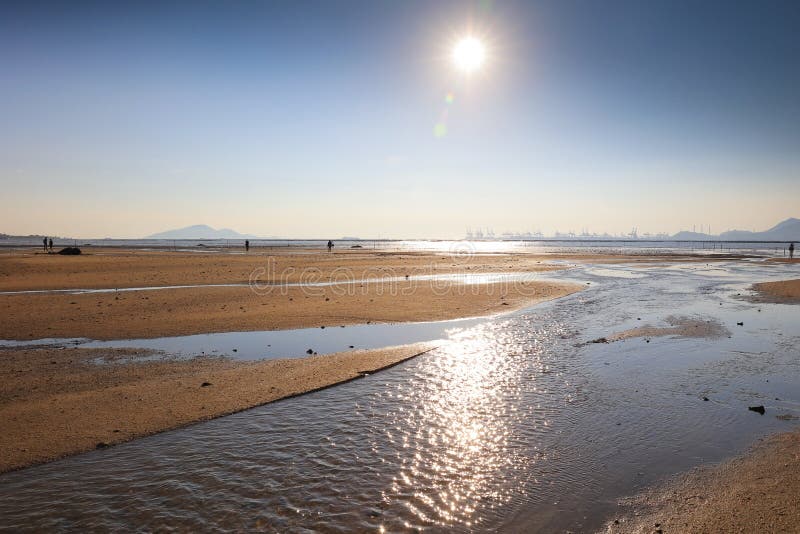 During Low Tide Atpak Lai Beach Stock Image - Image of shenzhen ...