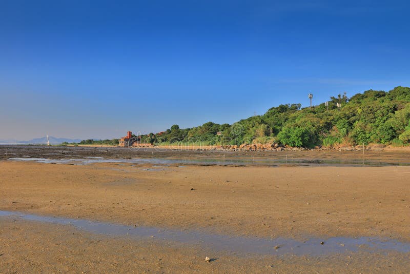 During Low Tide Atpak Lai Beach Stock Image - Image of magic, cloud ...
