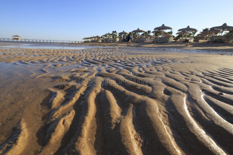 Low Tide stock image. Image of sunbed, weather, resort - 69745283