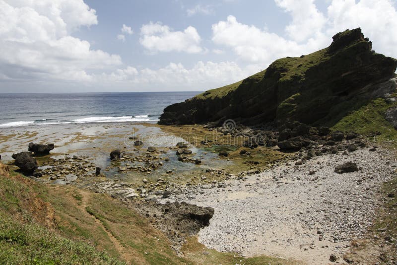 Low Tide View of the Coast at Batanes, Philippines Stock Photo - Image ...