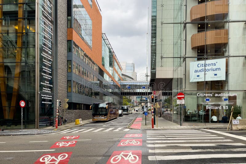 Low Traffic on the Road in Brussels, Belgium Editorial Photography ...