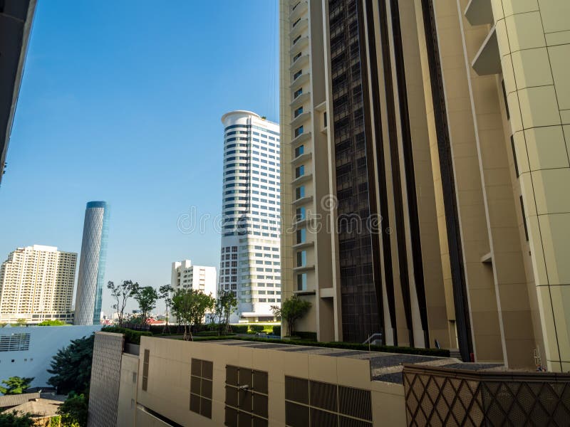 Low Vantage Point To the High Rise Building Stock Image - Image of ...