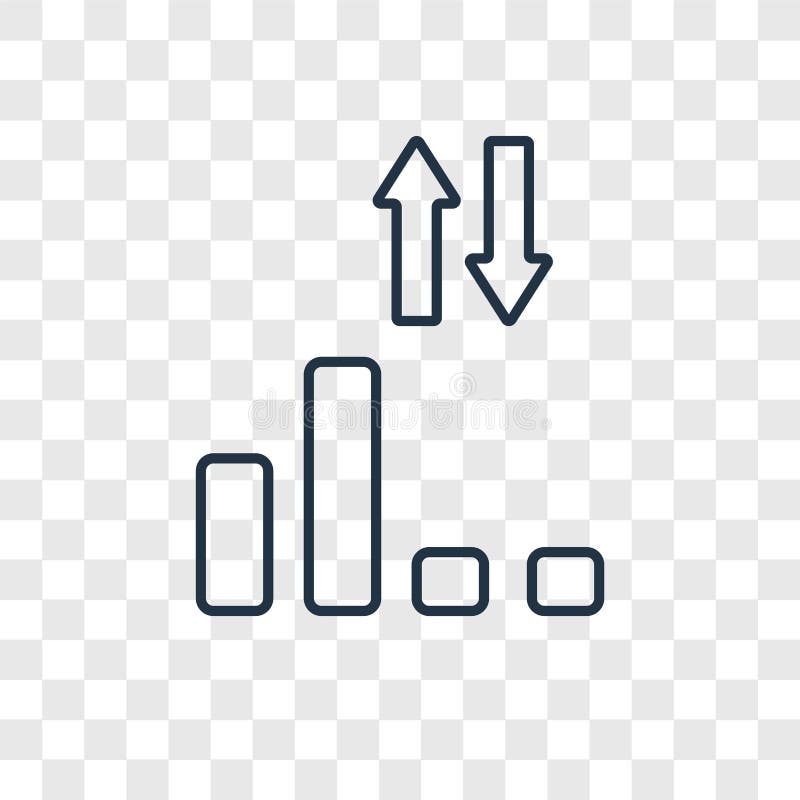 Low Vector Linear Icon on Transparent Background, Low T Stock Vector ...