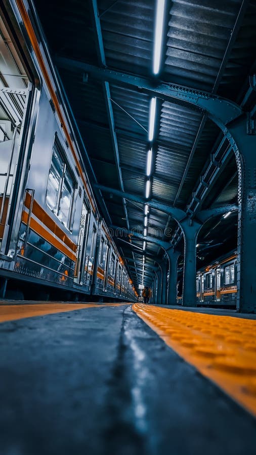 Low View Outside the Train in Jakarta Editorial Stock Image - Image of ...