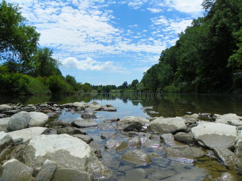 Rocks along river bank stock photo. Image of camping, creek - 4293734