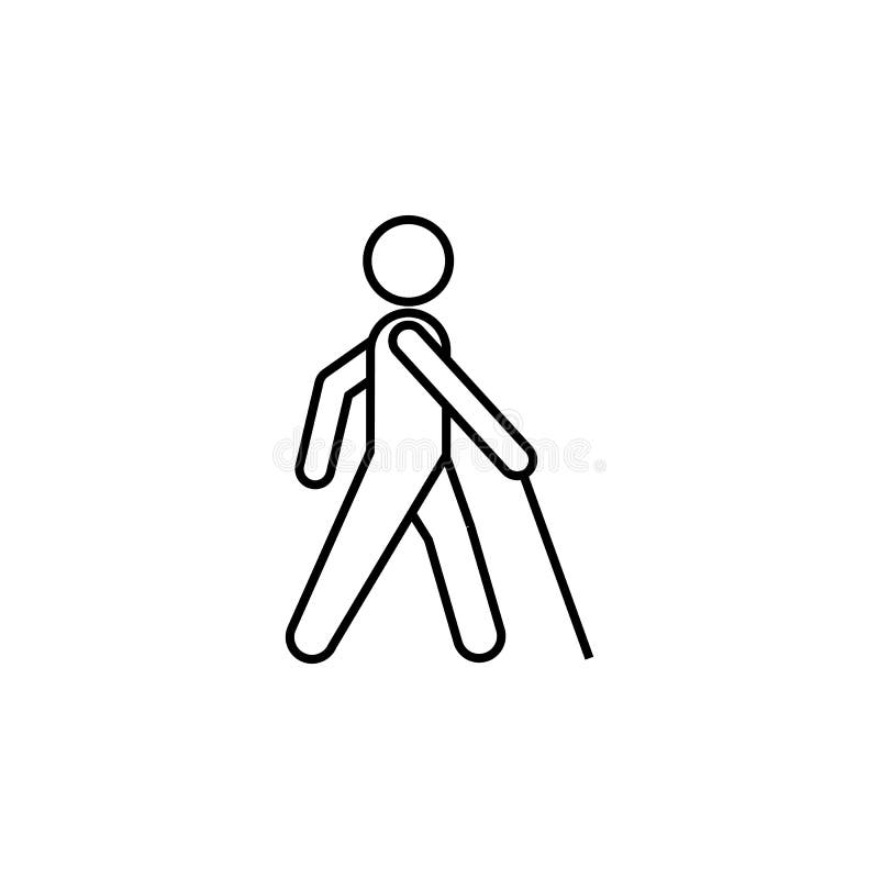 Access To Low Vision Symbol. Blindness Line Icon, Outline Vector Logo ...