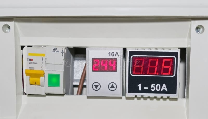 Low voltage box stock photo. Image of button, wire, breakers - 175005634