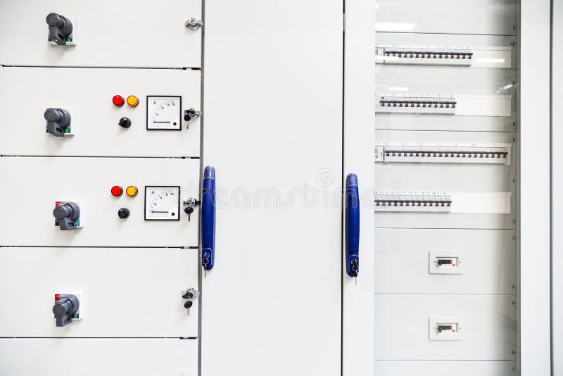 Low-voltage Cabinet for Power and Distribution Electricity Stock Photo ...