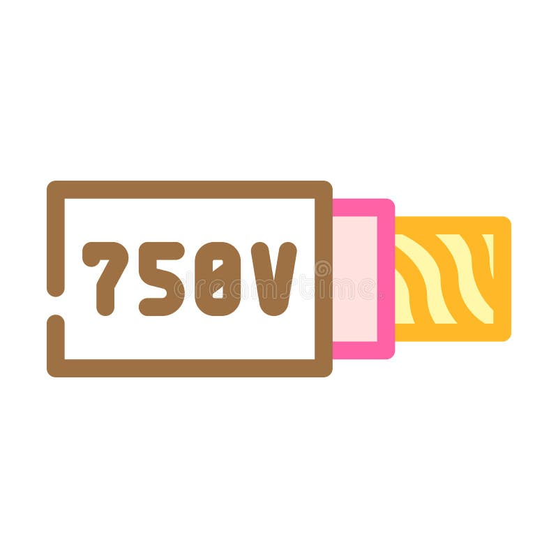 Low Voltage Cables Color Icon Vector Illustration Stock Vector ...