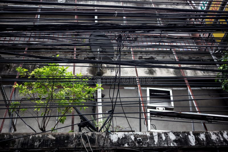 Low Voltage Power Cable Tangle Stock Image - Image of business ...