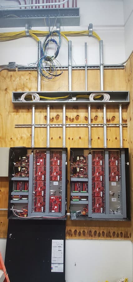 Low voltage security panel stock photo. Image of design - 235211222