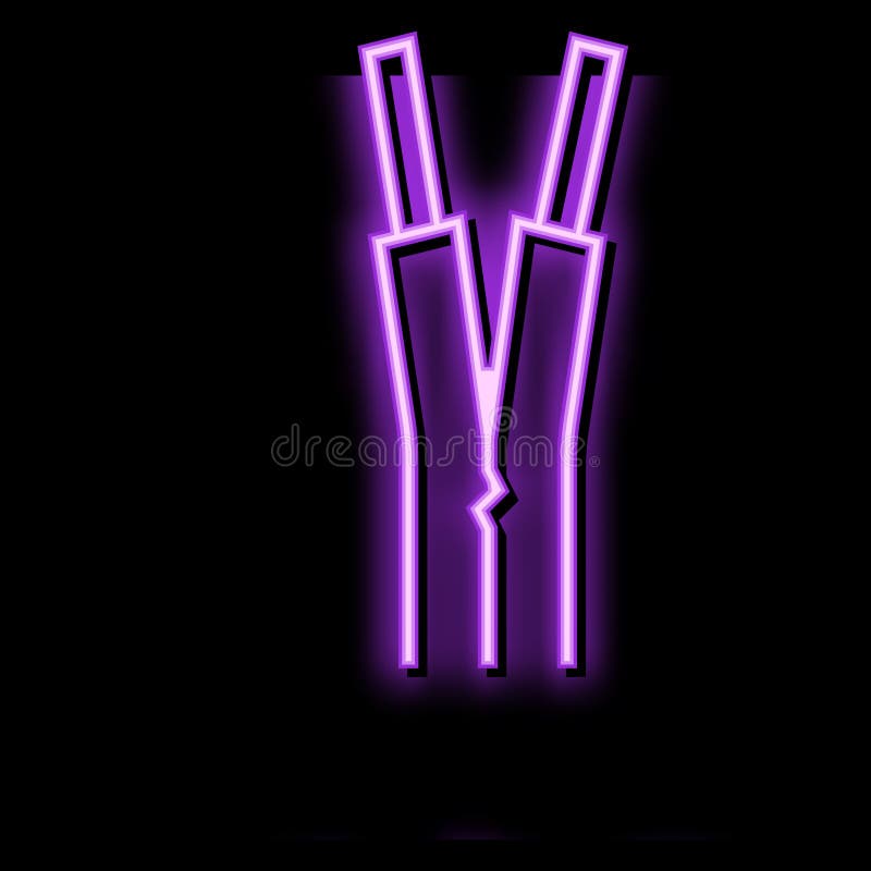 Low Voltage Wire Cable Neon Glow Icon Illustration Stock Vector ...