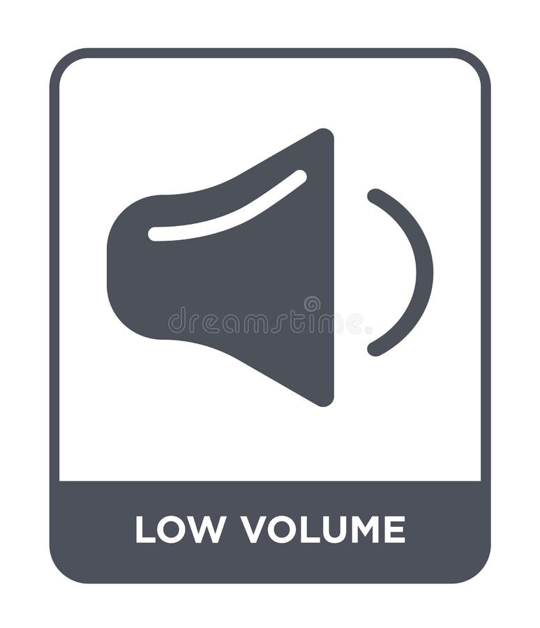 Low Volume Icon in Trendy Design Style. Low Volume Icon Isolated on ...